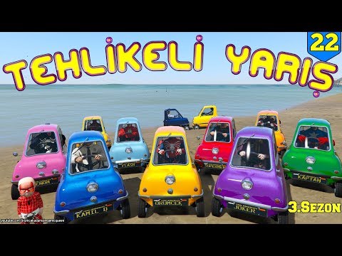 KOMİK ARABALAR İLE TEHLİKELİ YARIŞ - Örümcek Adam ve Arkadaşları Yarışıyor