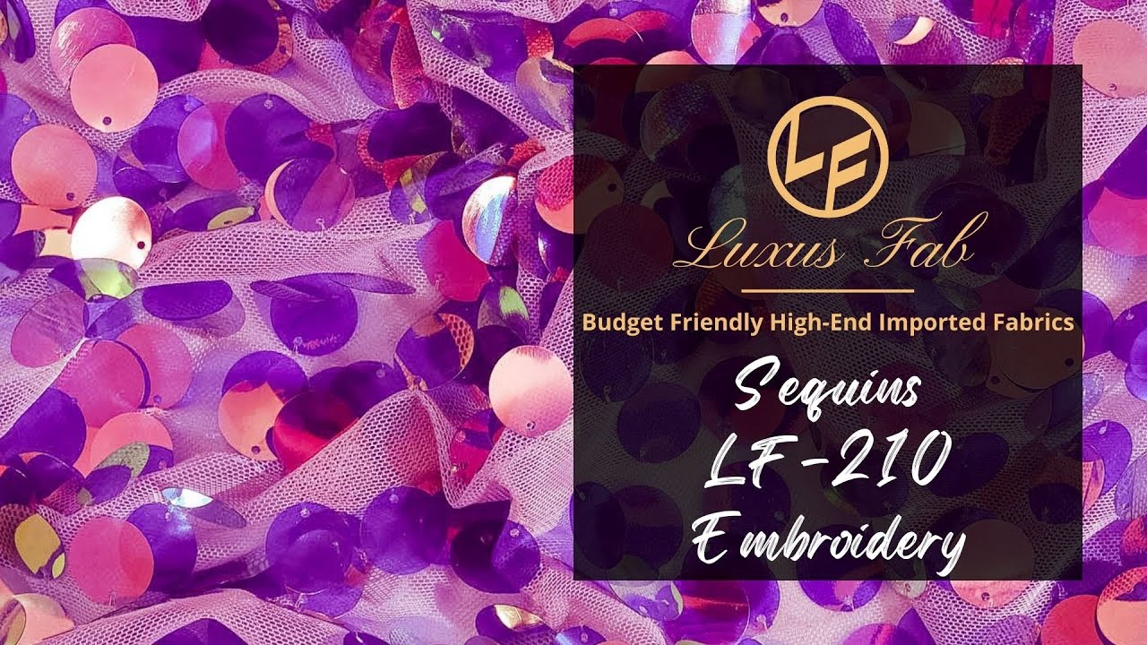 Luxus Fab | Sequins LF-210 Embroidery | Budget Friendly High-End ...