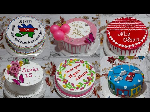 Ən gözəl tort şəkilləri  Ad günü tortları Cake pictures Birthday Cakes