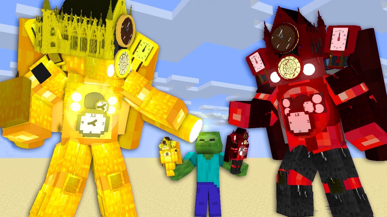 Toys Clock Man and Evil Clock Man Became into Giants - Minecraft ...