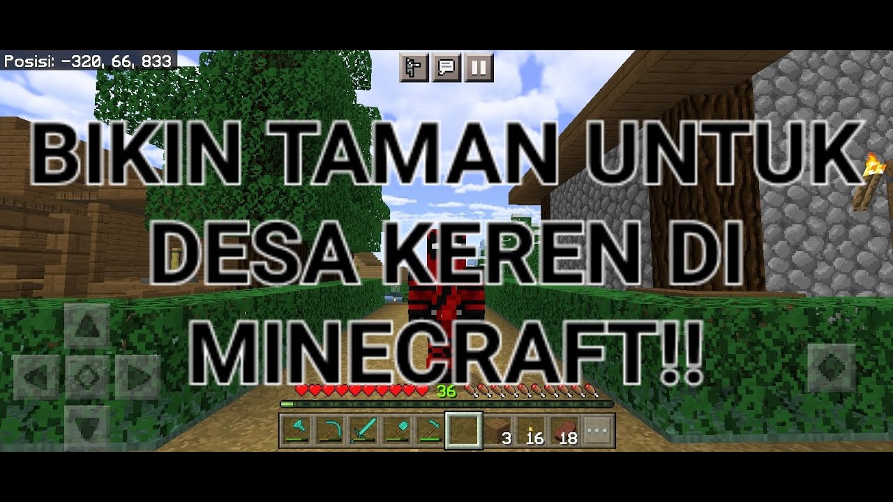 Aku Melanjutkan Bikin Taman Untuk Desa Keren Di Minecraft Ini ...
