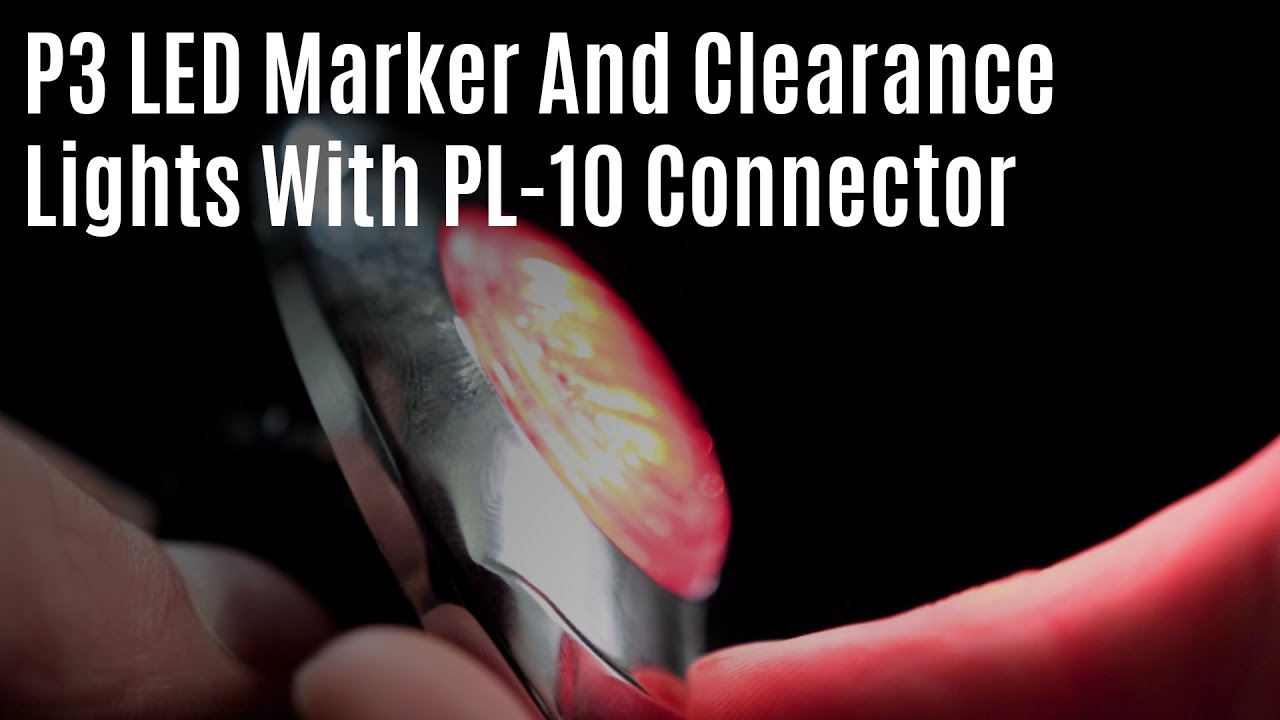 P3 LED Marker And Clearance Lights With PL-10 Connector | Phoenix ...