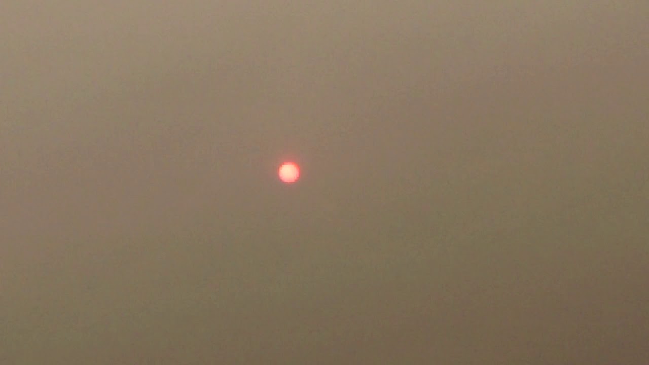 Glowing Red Sun - YouTube