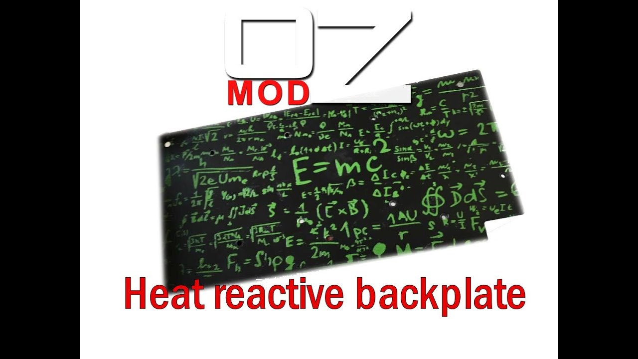 Heat Reactive GPU Back Plate - YouTube