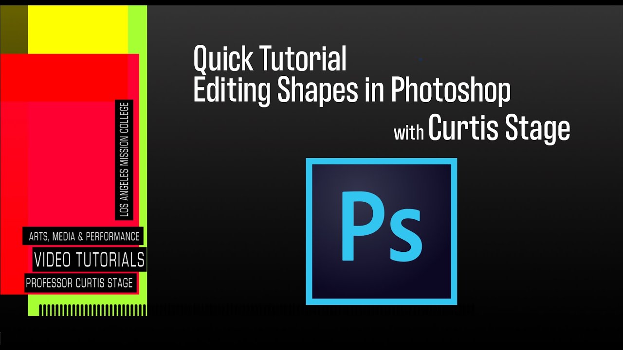 Multimedia 100 - Quick Tutorial Editing Shapes in Photoshop - YouTube