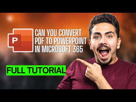 Can You Convert a PDF to Powerpoint in Microsoft 365 [2026 Full Guide]