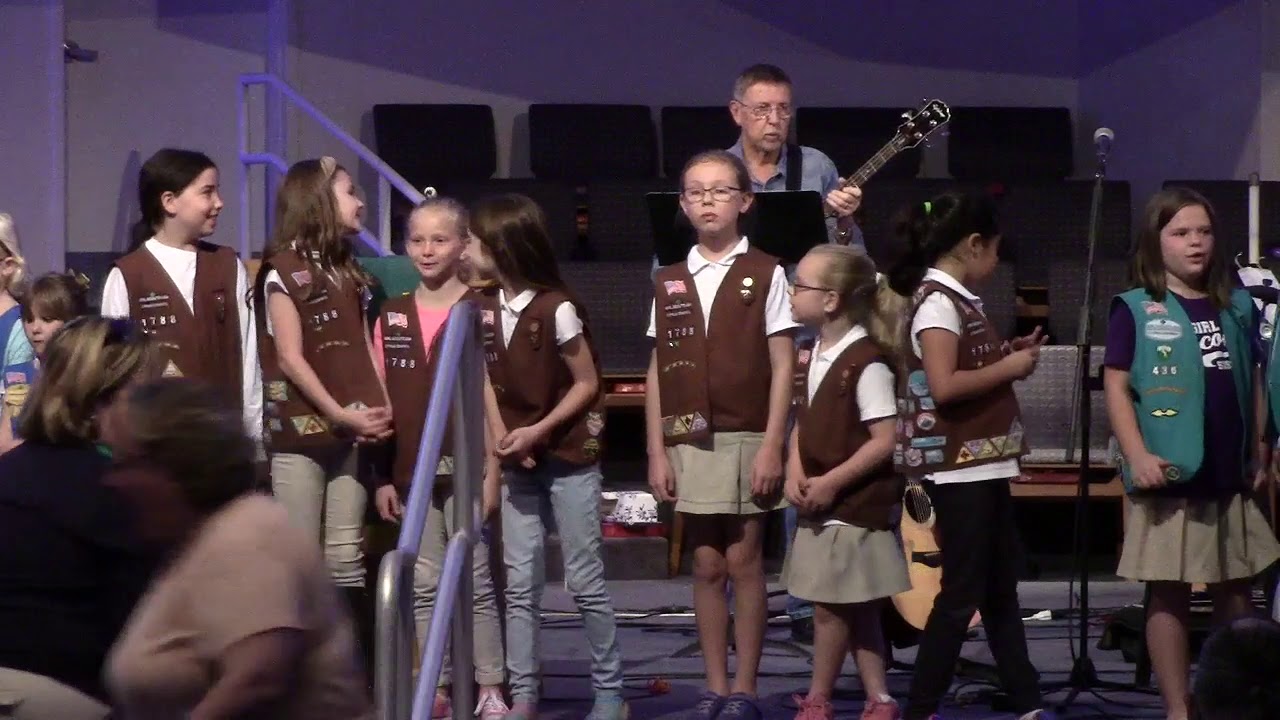 FUMC 9 February 2020 - Girl Scout Troop 436 - Whole World in His Hands ...