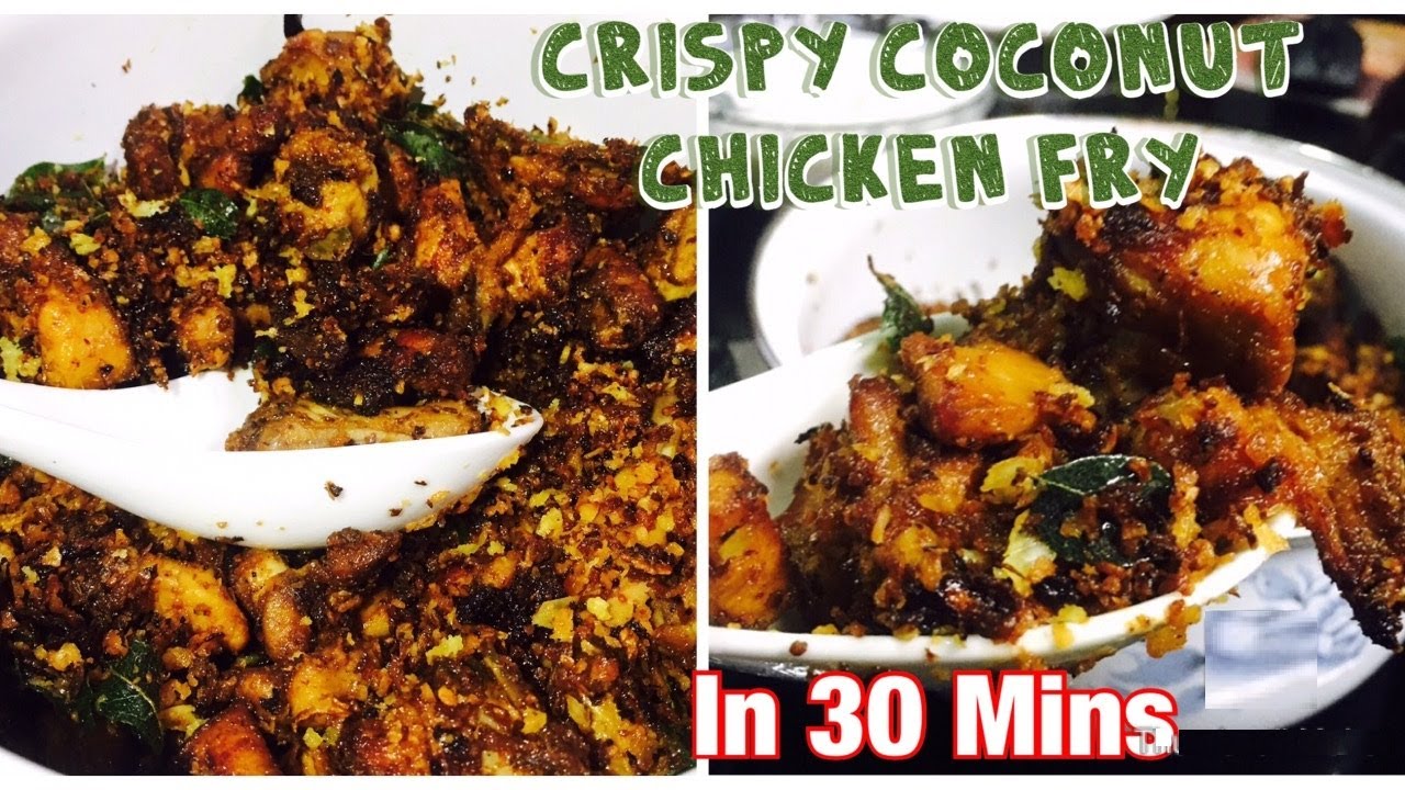 Crispy Coconut Chicken Fry at Home in 30 Mins | Simple Recipe |Must Try ...