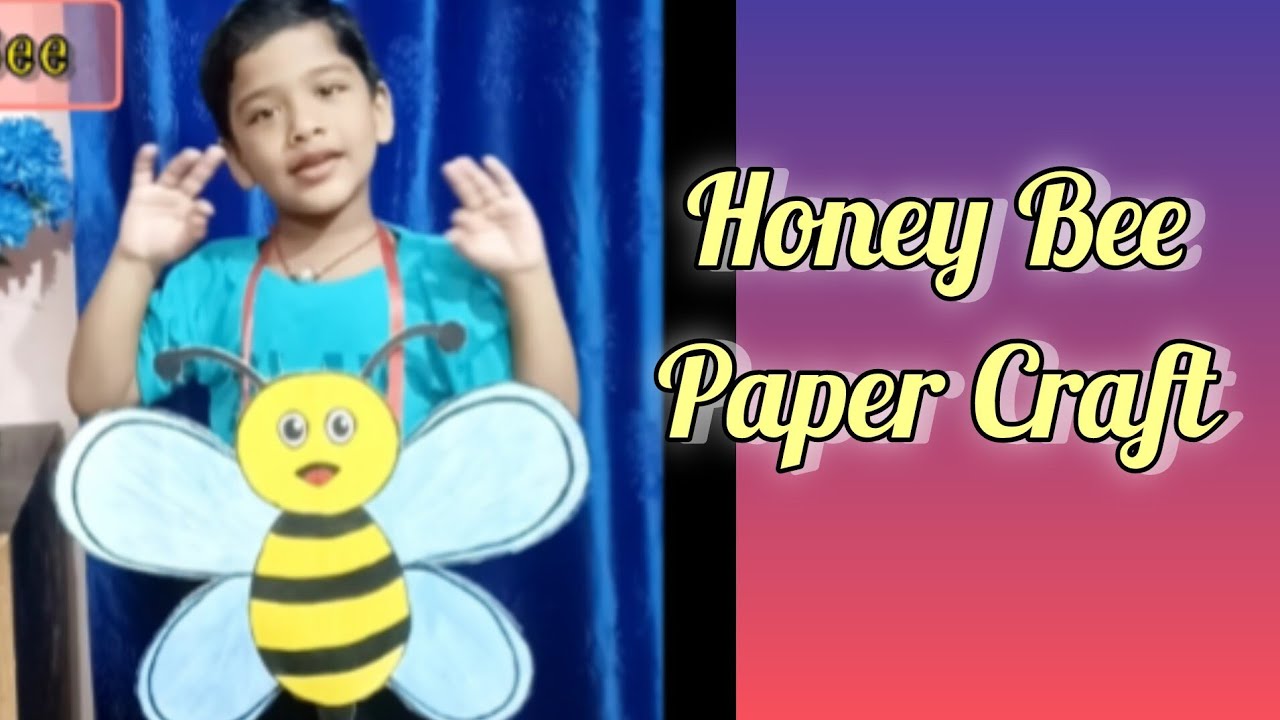 DIY Honey Bee | How to make Honey Bee With Paper | Honey Bee Prop for ...