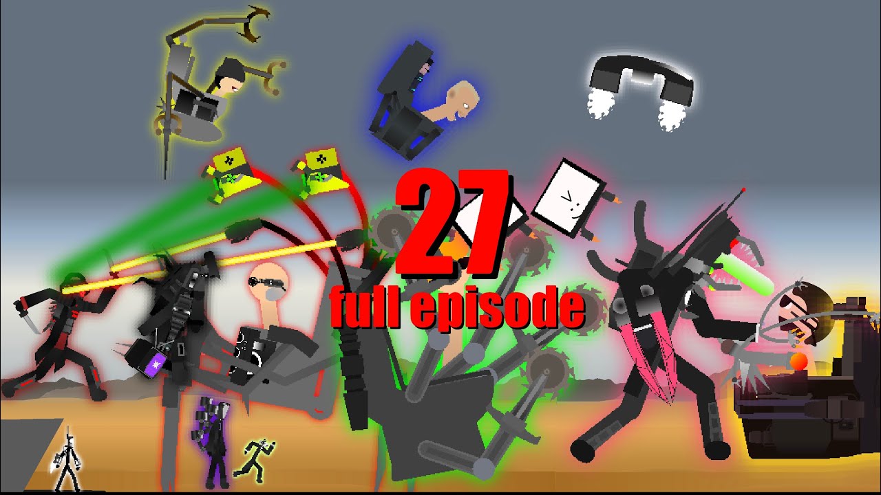 Skibidi stick nodes 27 (full episode) - YouTube