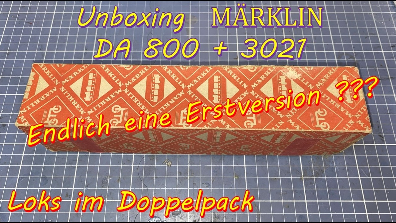 Unboxing Märklin DA 800 + 3021 - YouTube