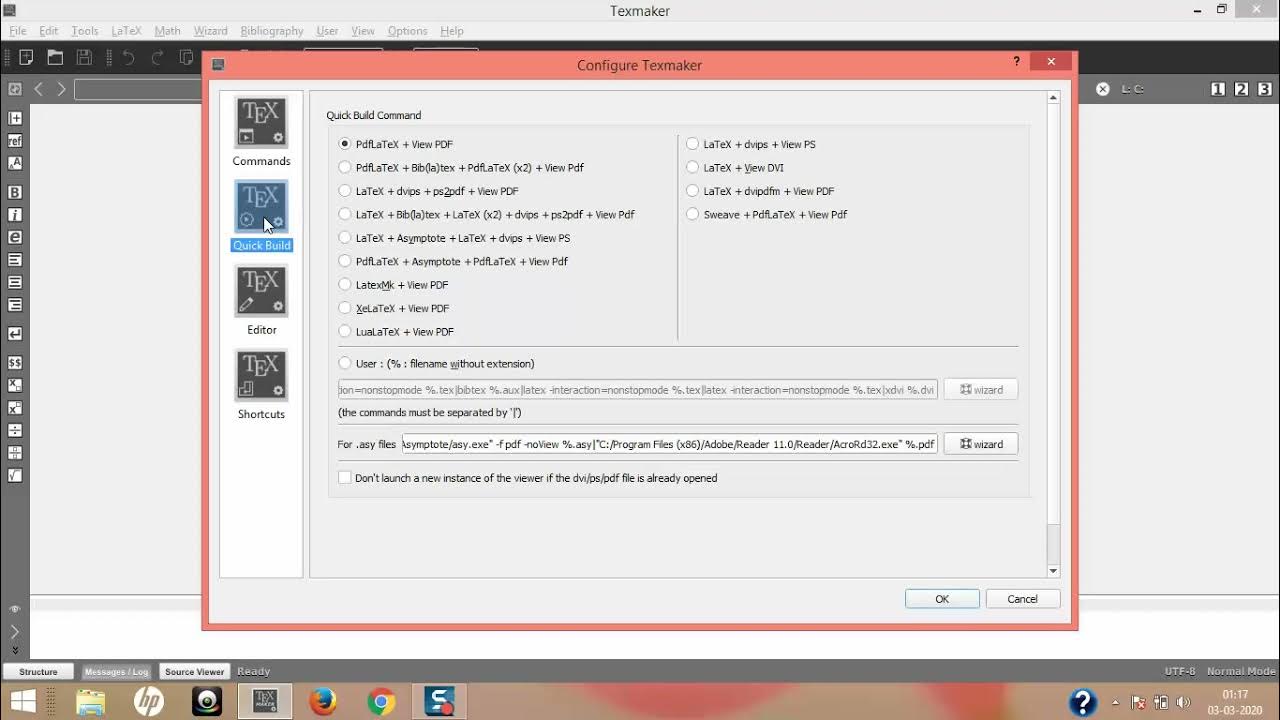 Configuring TexMaker - Part I (Basic Configuration) - YouTube