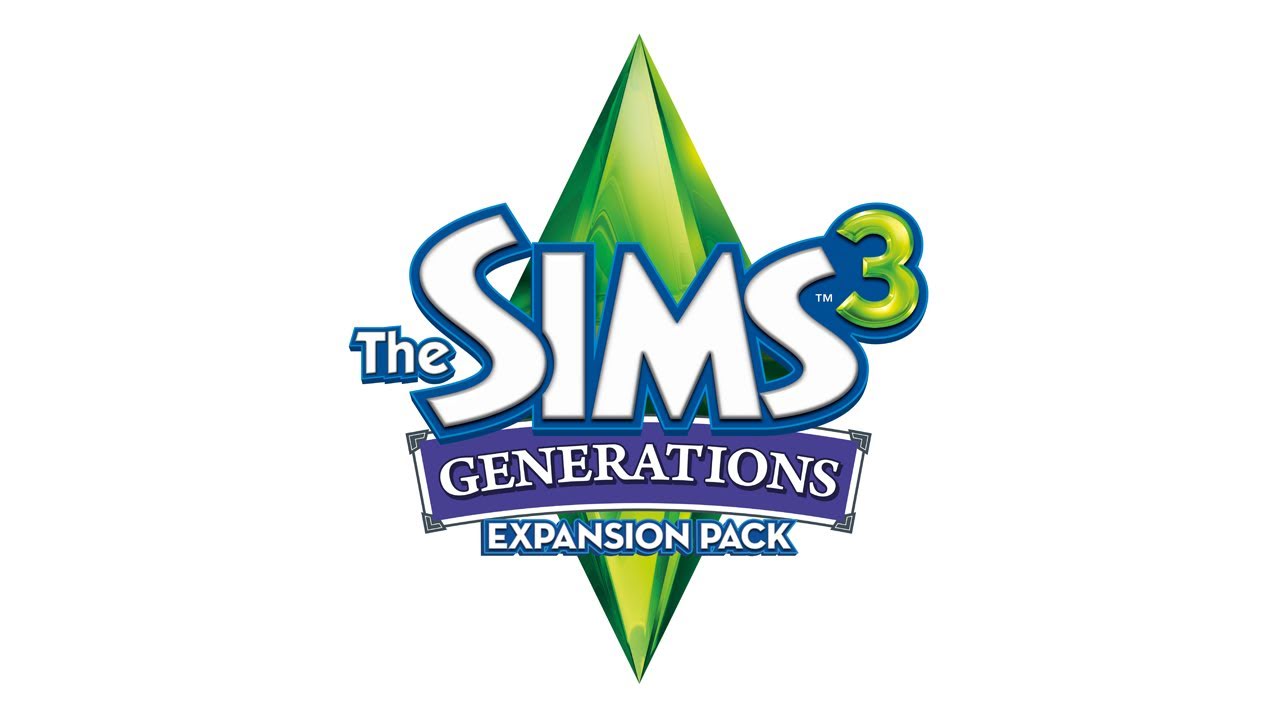 The Sims 3 Generations Logo The Sims 3 PC Game & 2 Expansion Pack Lot
