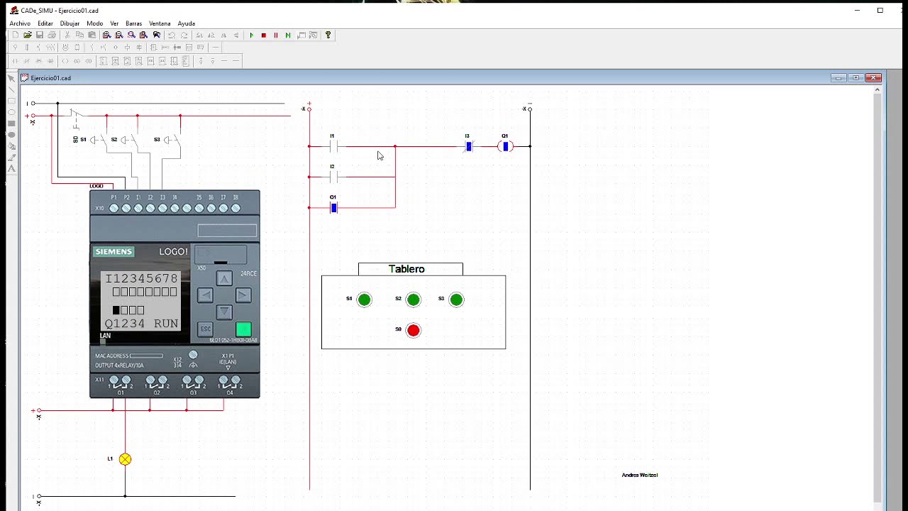 11. Programación Ladder PLC | Ejercicio 02 | Función Lógica OR, INVERTIDA y Auto Enclavamiento ...