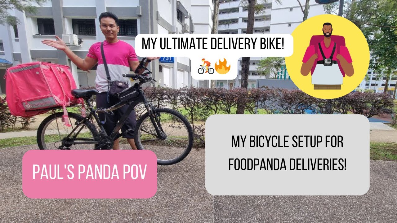 My Bicycle Setup for Foodpanda Deliveries! - YouTube