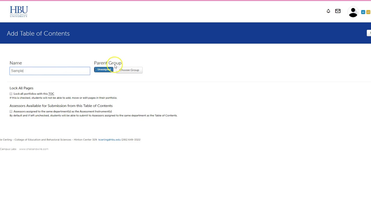 Anthology Portfolio - Create Table of Contents - YouTube