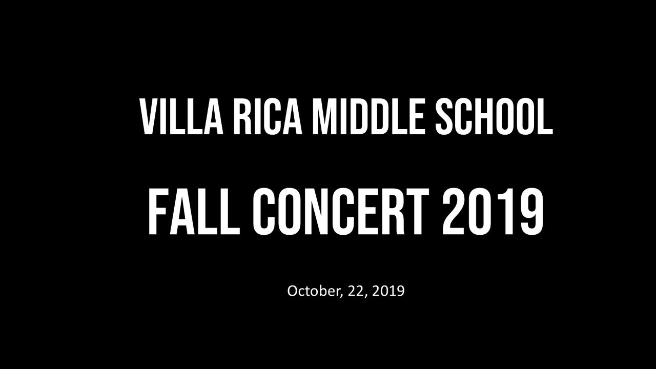 Villa Rica Middle School Fall Concert - YouTube