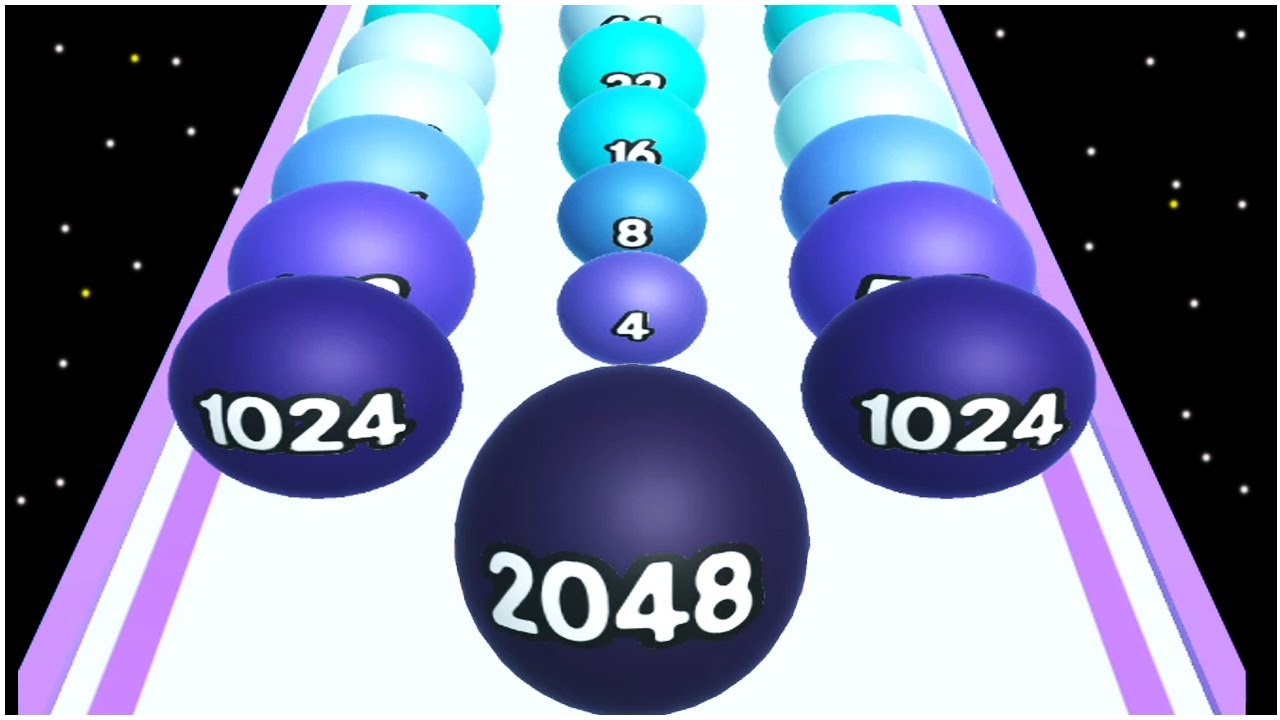 2048 Merge Number Ball games - Gameplay Walkthrough - Levels 21-35 ...