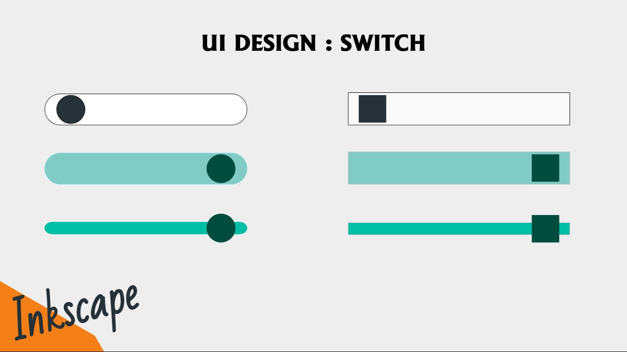UI DESIGN with Inkscape - switch - YouTube