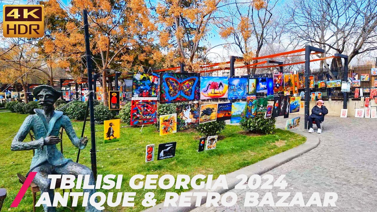 【4K】 Georgia, Tbilisi/Antique & Retro Bazaar - YouTube