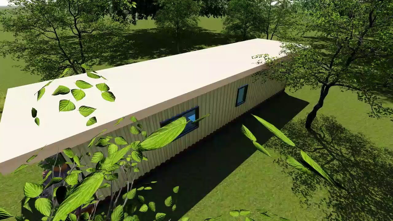 40 ft Shipping Container Home - YouTube