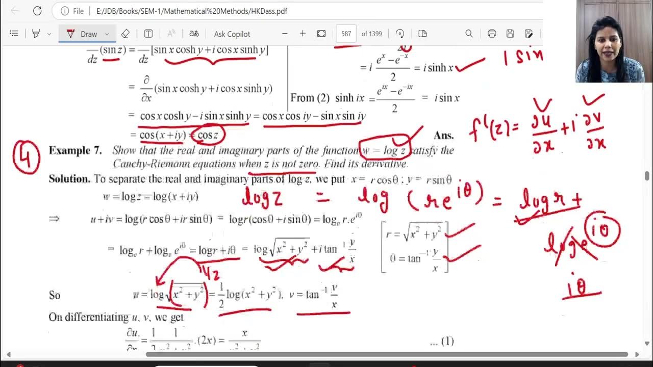 L-2, Numerical Problems on Cauchy Riemann Equations and C-R Equations in Polar Form - YouTube