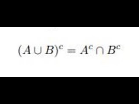 (A ∪ B)^c = A^c ∩ B^c | Proof by Double Inclusion - Math Proofs - YouTube