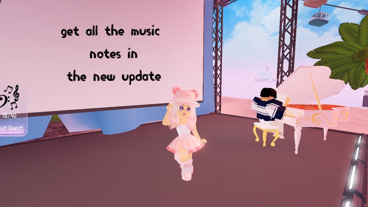 Find all the music notes! Royale High (part one) - YouTube