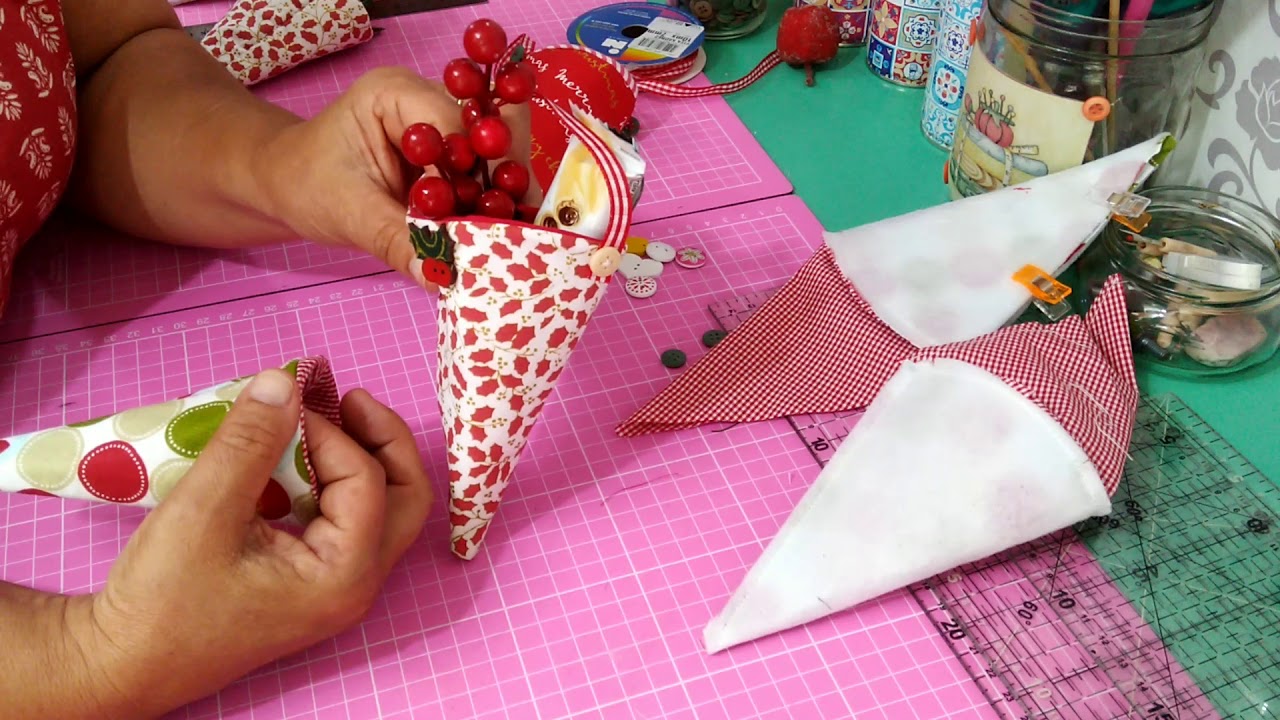 Como Fazer Cones de tecido - YouTube