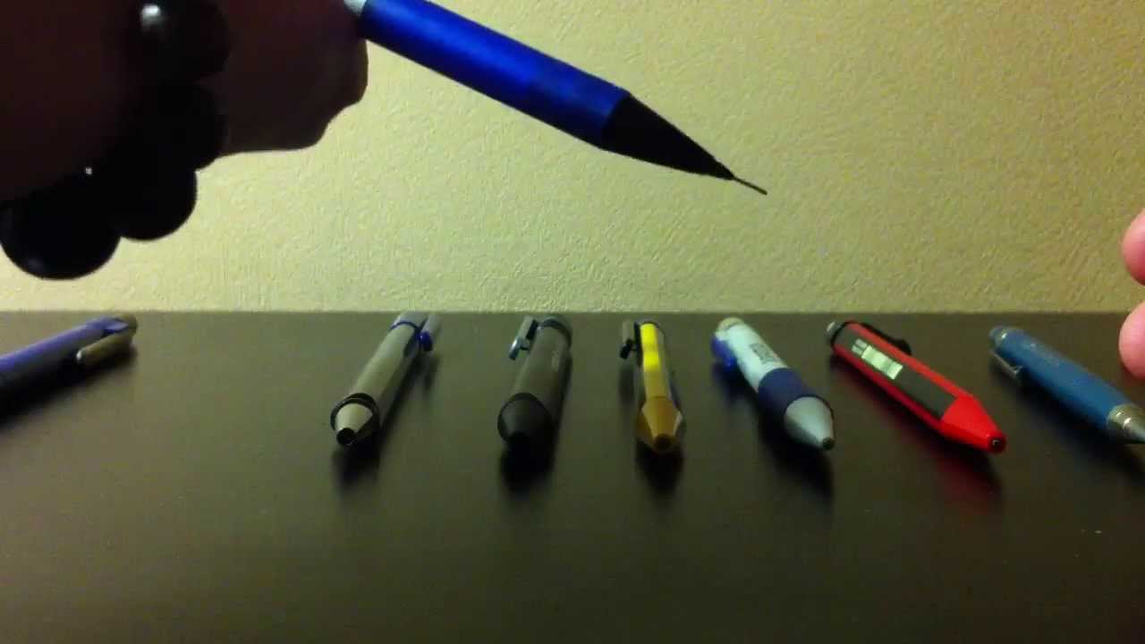 My mechanical pencil collection- Staedtler - YouTube
