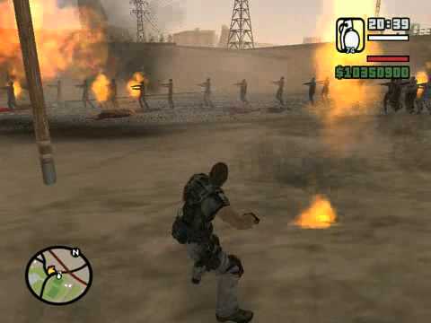 GTA San Andreas - Chris Redfield em Zombie Alarm