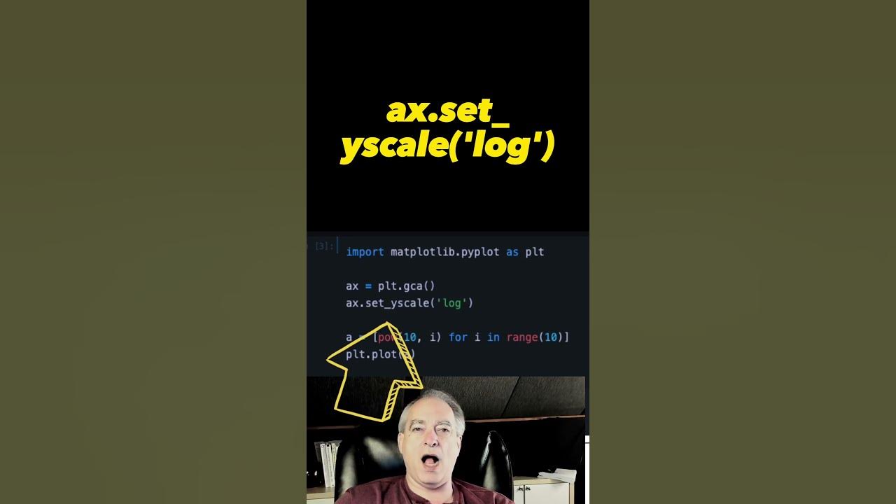 Plot LOGarithmic axis in Matplotlib 📈 #shorts #matplotlib - YouTube