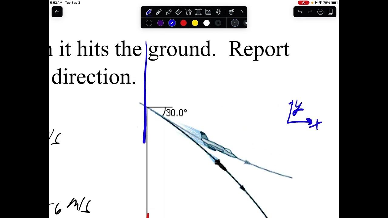Projectile Motion Example Problem 3 - YouTube