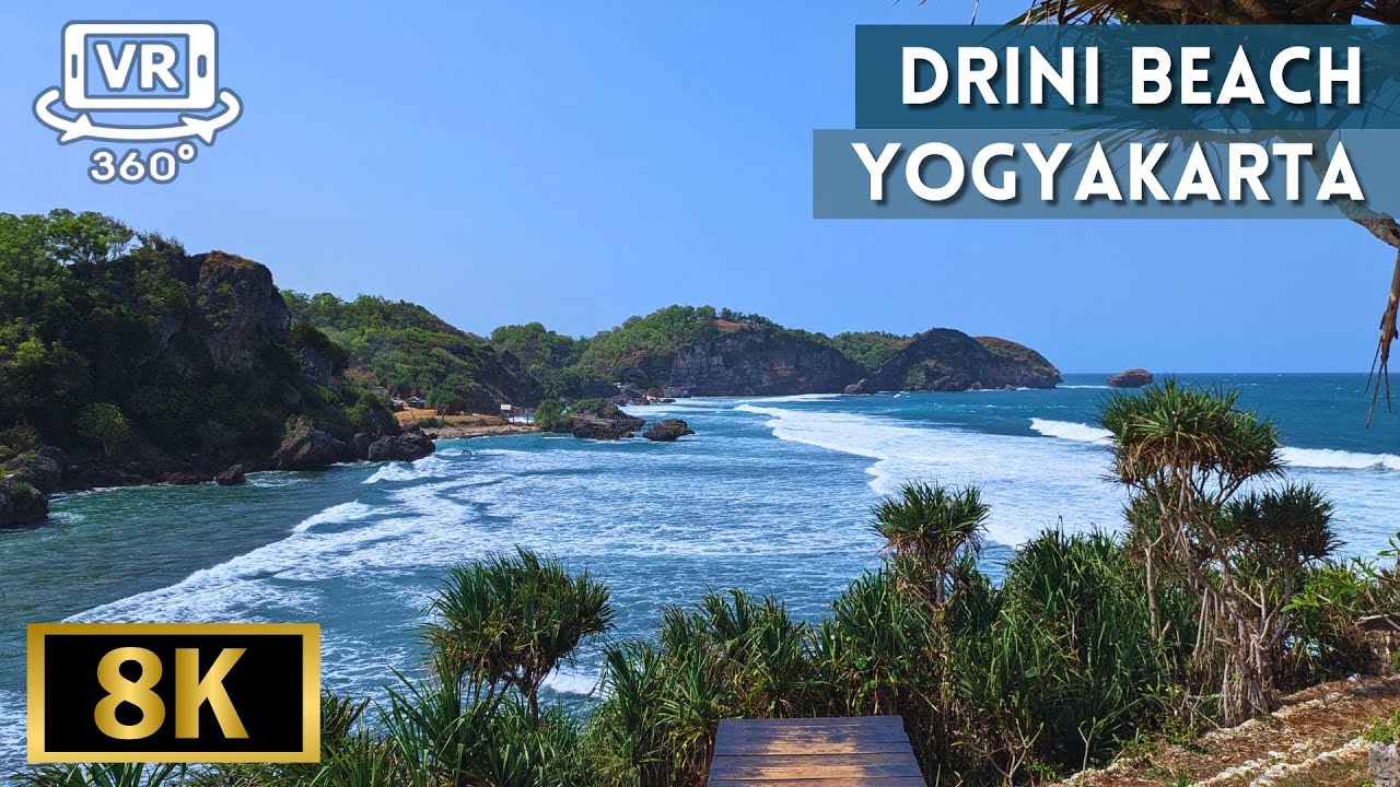 Pantai Drini, Gunung Kidul, Yogyakarta (360 VR) 8K Video - YouTube