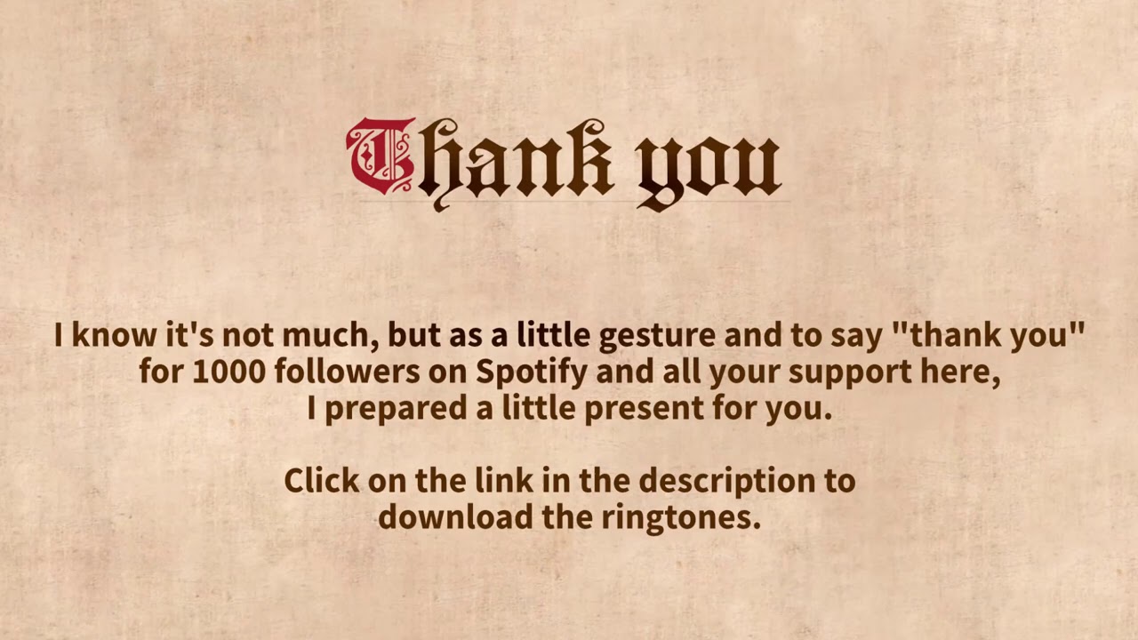 Medieval Ringtones | Thank You - YouTube