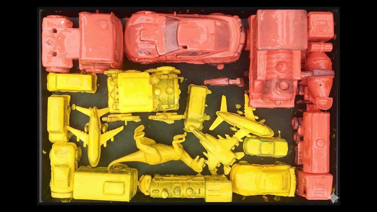 Membersihkan Mainan Kotor Mobil Balap ,Truck,Truck Molen,Kereta Api,Bus ...