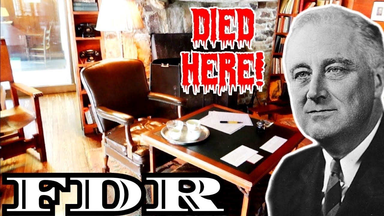 FRANKLIN D ROOSEVELT Death Bed, Last House & Unfinished Portrait ...