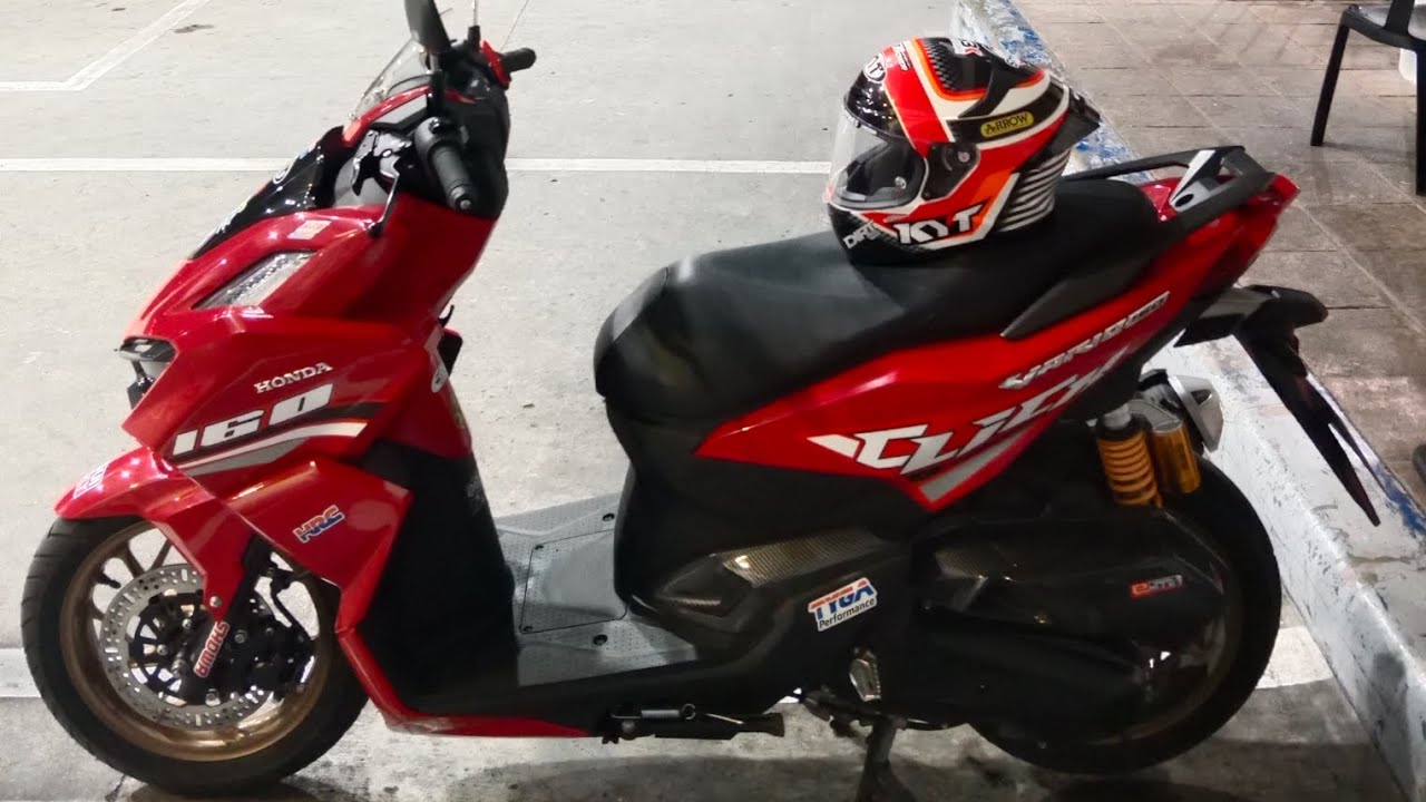 Honda Click 160 𝙍𝙀𝘿 𝙎𝙏𝘼𝙉𝘿𝙎 𝙊𝙐𝙏🔥™️⛽ - YouTube