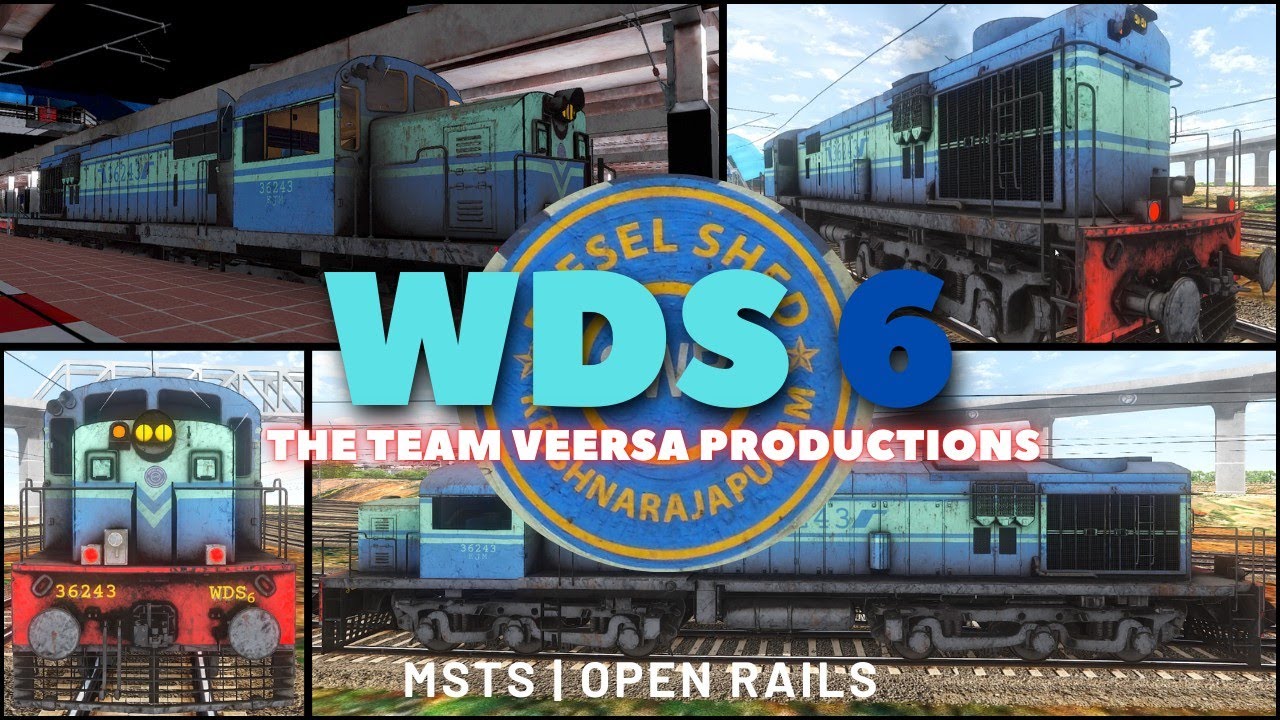 THE TEAM VEERSA PRODUCTIONS. 36243 KJM WDS6 LOCOMOTIVE. TESTING THE ...