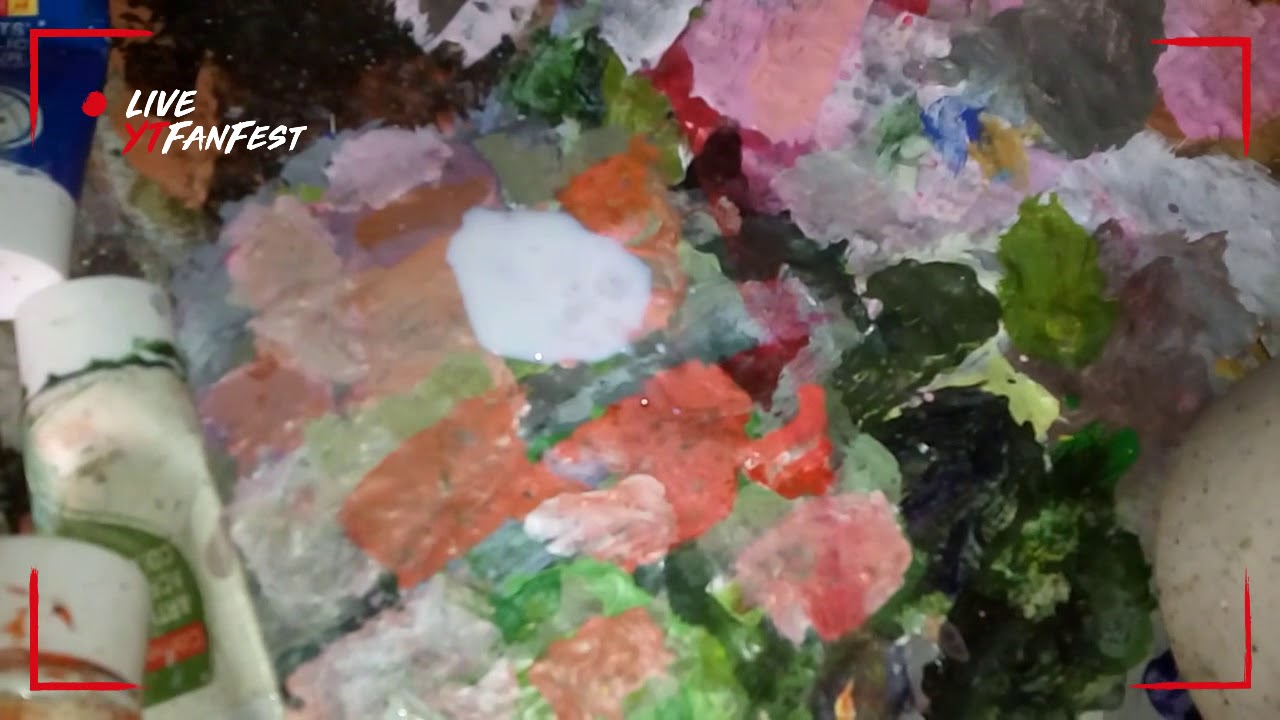 How to polish acrylic color painting - YouTube