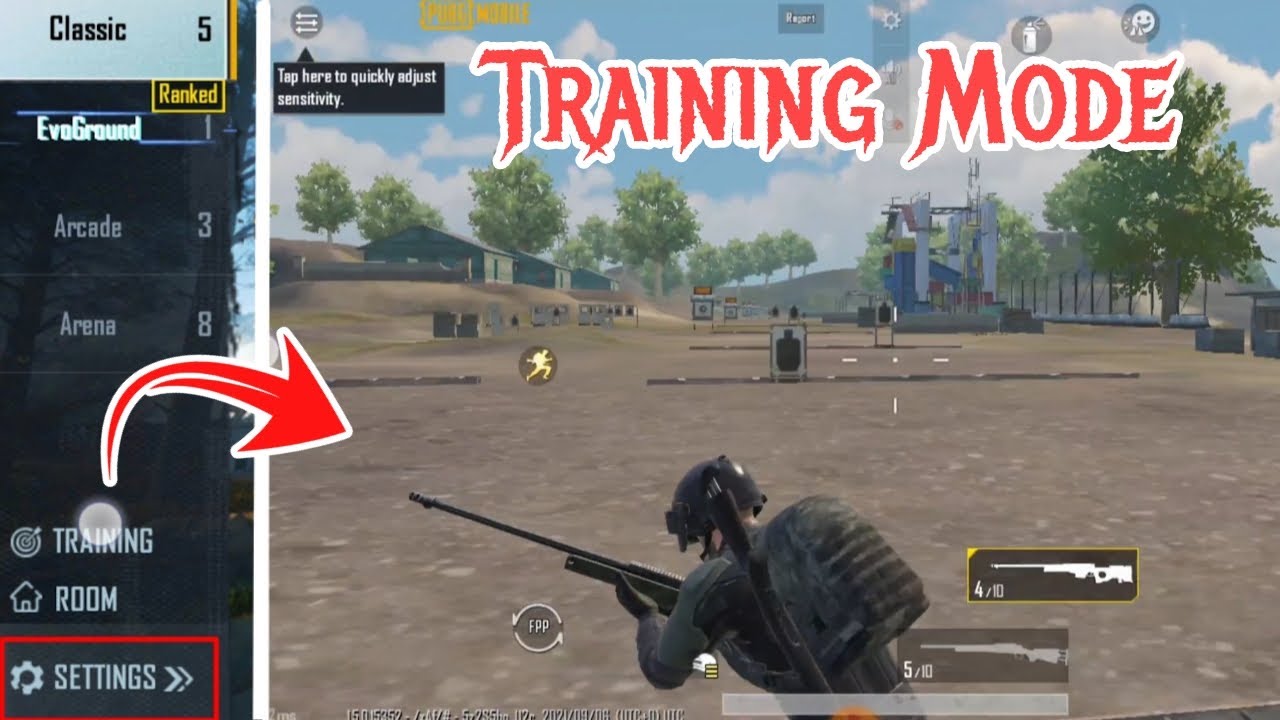 🔥Training Ground Me Kaise Jaye How to enter training mode in pubg ...