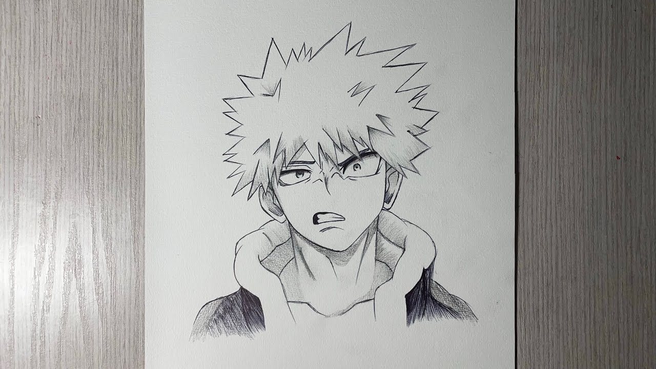 How to draw Katsuki Bakugo | Anime drawing tutorial step-by-step | my ...