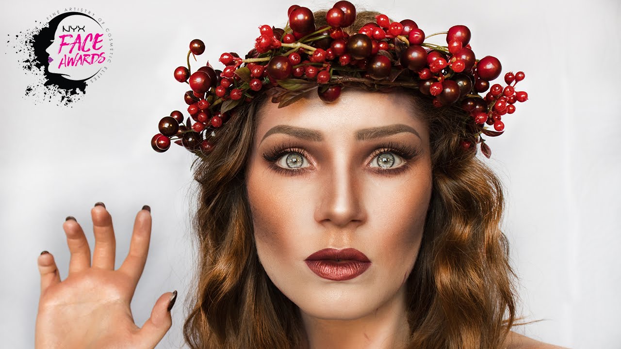 Forest nymph inspired make-up look NYX FACE AWARDS ITALY 2016 - YouTube