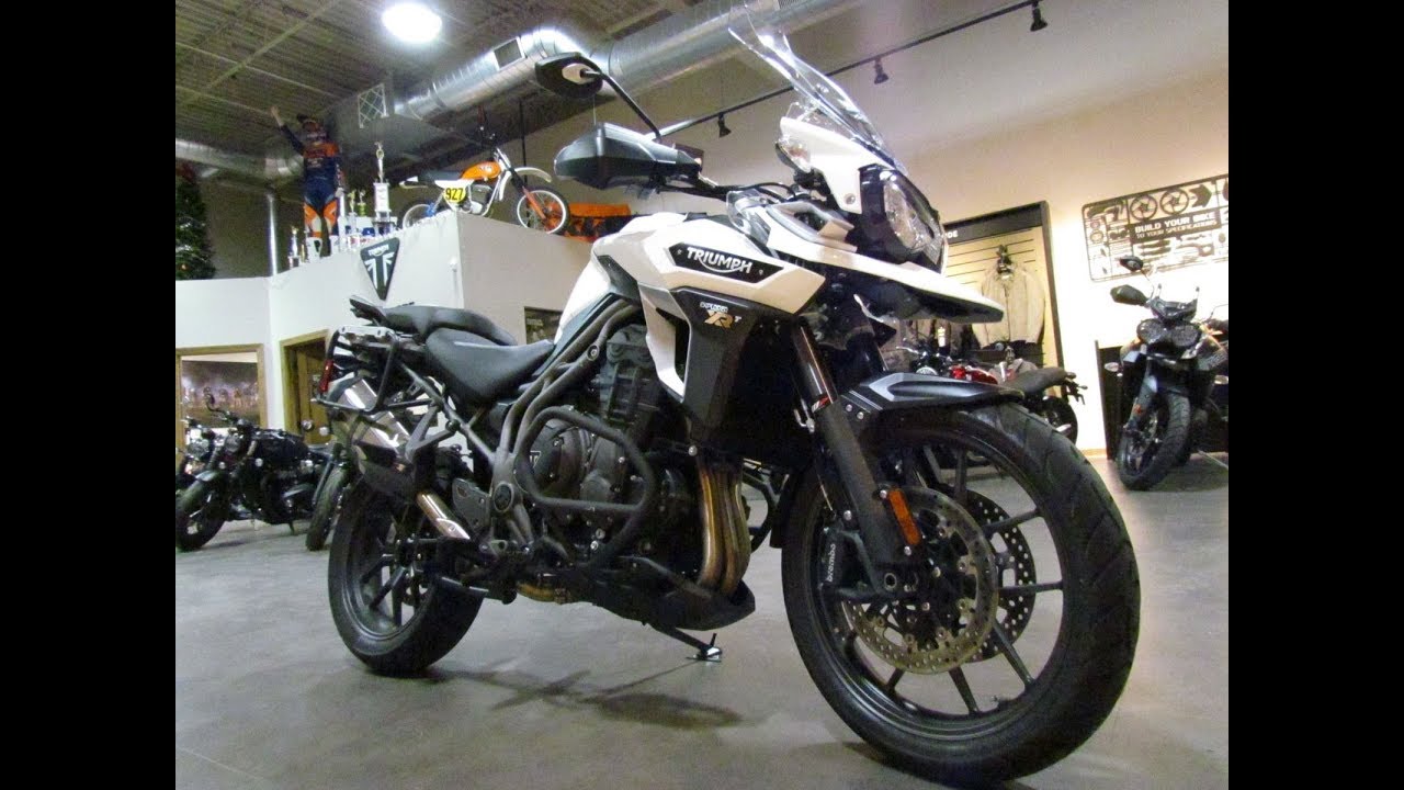 2017 TRIUMPH TIGER EXPLORER XRT CRYSTAL WHITE - YouTube