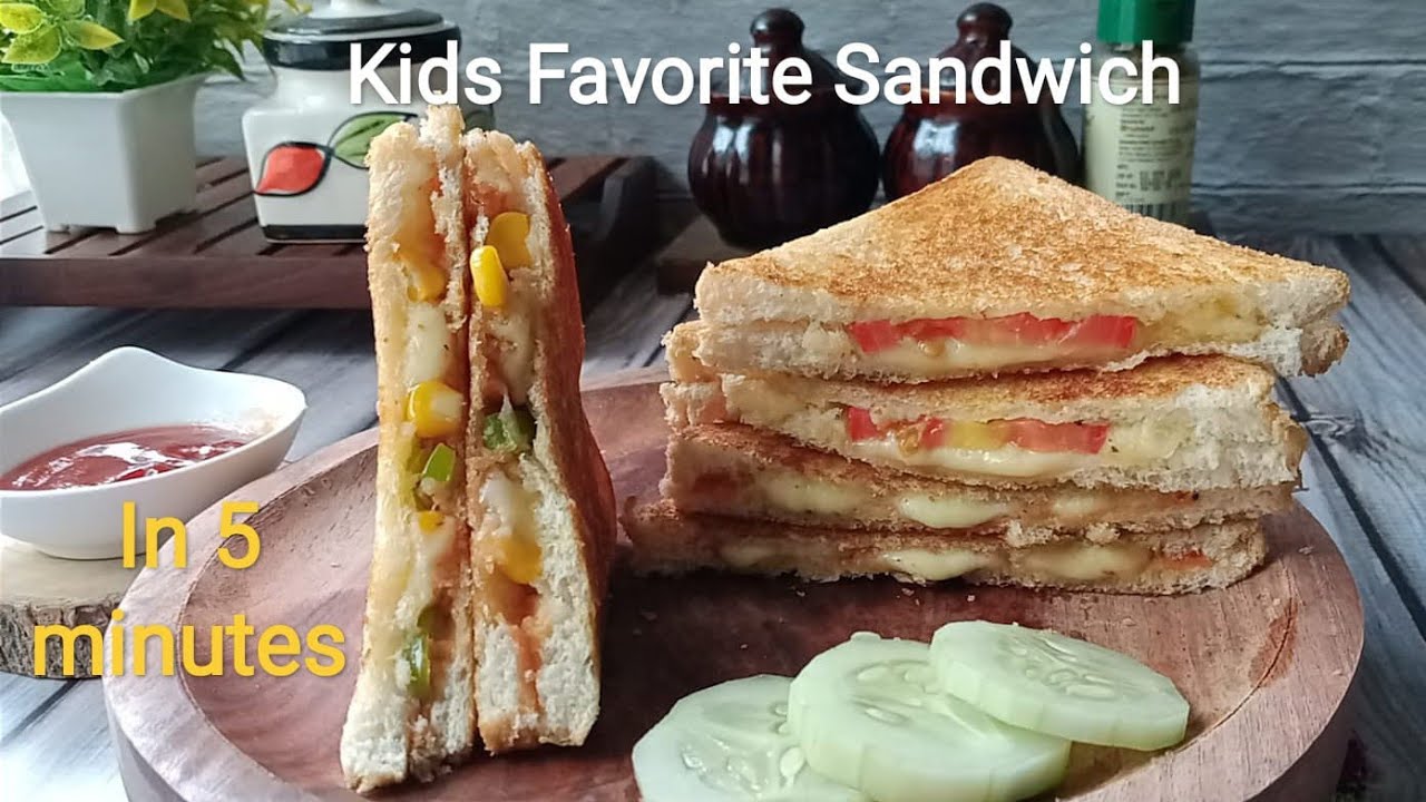 Kids favourite sandwich | In just 5 minutes - YouTube