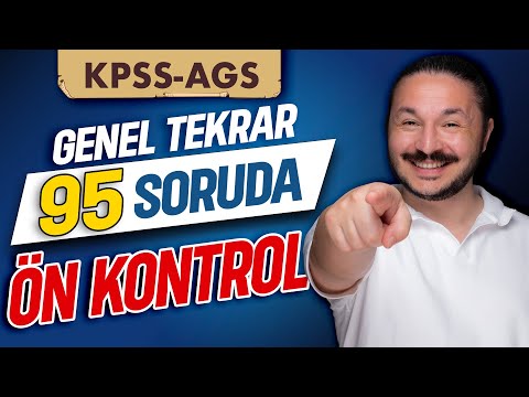 95 SORUDA ÖN KONTROL GENEL TEKRAR I KPSS AGS COĞRAFYA