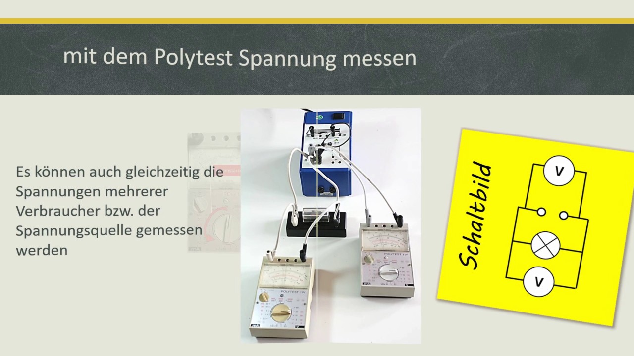 Strom und Spannung messen - YouTube