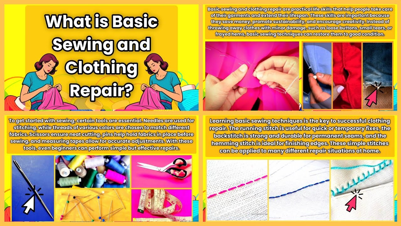 💟 (TLE) What is Basic Sewing and Clothing Repair? | #iQuestionPH - YouTube