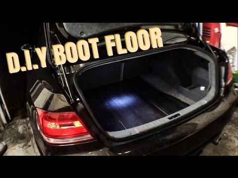 HARDWOOD FLOORING MY BOOT BMW E92 335 D ||| HOW TO MAKE CUSTOM BOOT ...
