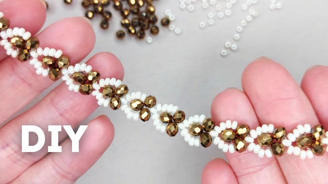 Beaded Bracelet Tutorial Making Seed Beads Crystals Jewelry for ...